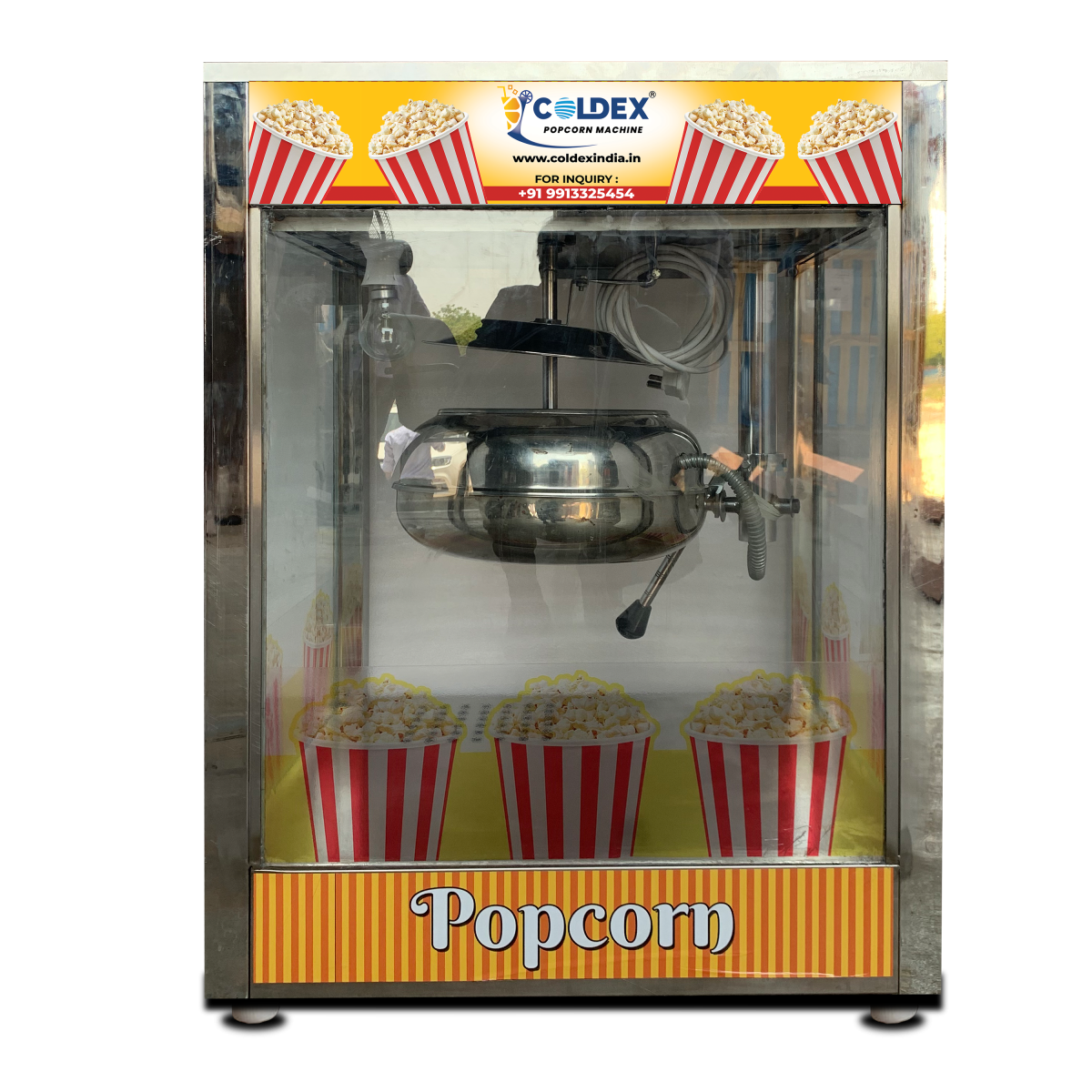 Buy LPG Gas Popcorn Making Machine in India - Coldex India